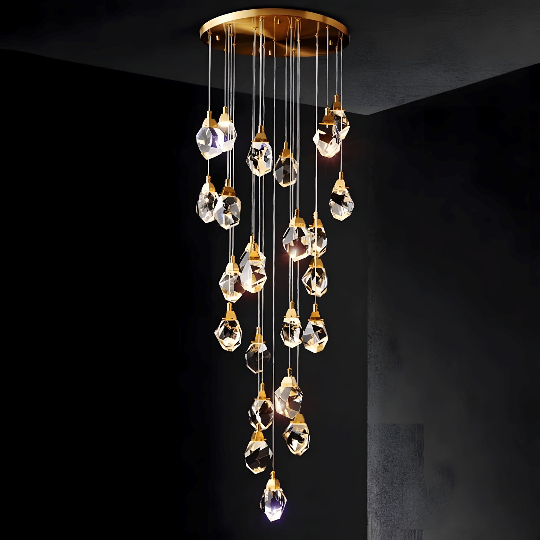 Crystal Rock | Modern Crystal LED Chandelier | ZENDUCE
