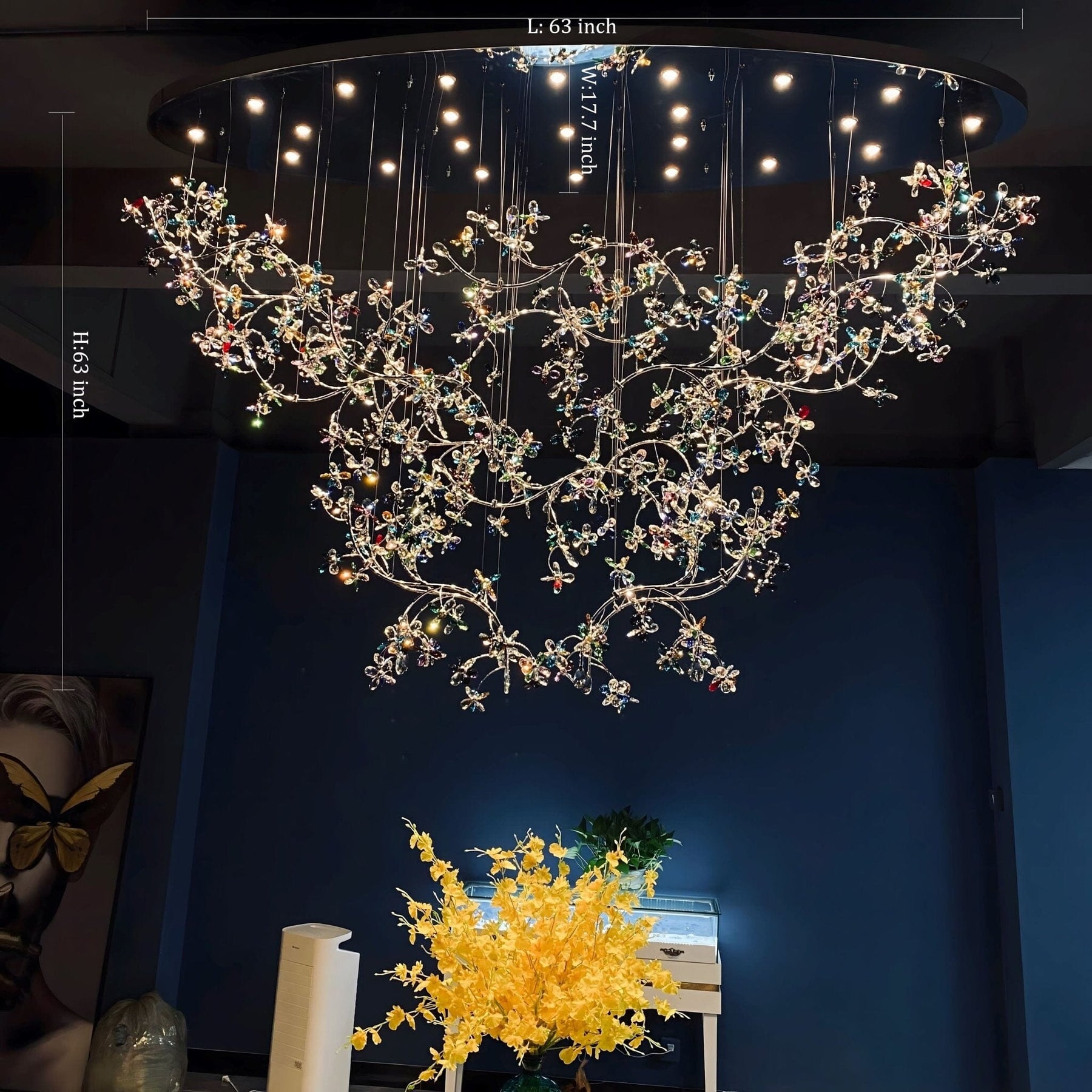Enchanted Luxury Modern Flowered Chandelier | ZENDUCE