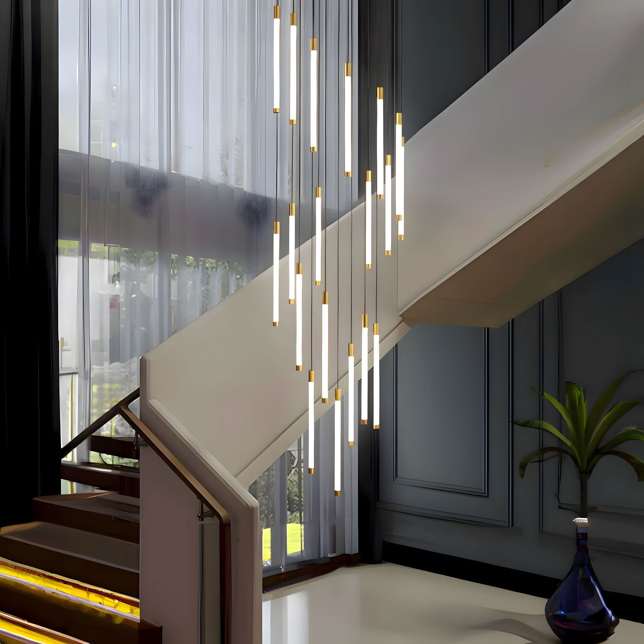 Astra Modern Tubular Raindrops Chandeliers | ZENDUCE