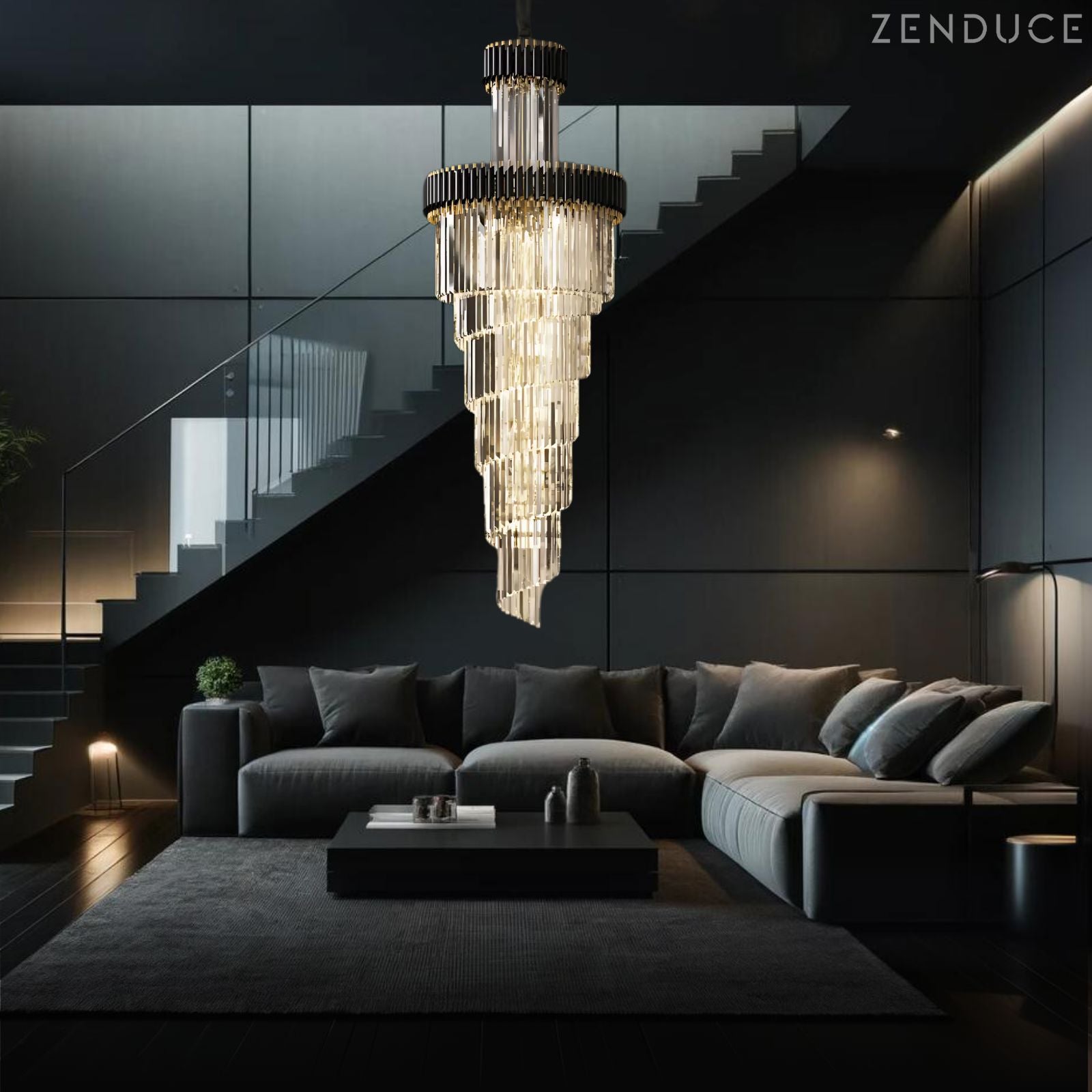 Likana | Duplex Crystal Chandelier l | ZENDUCE
