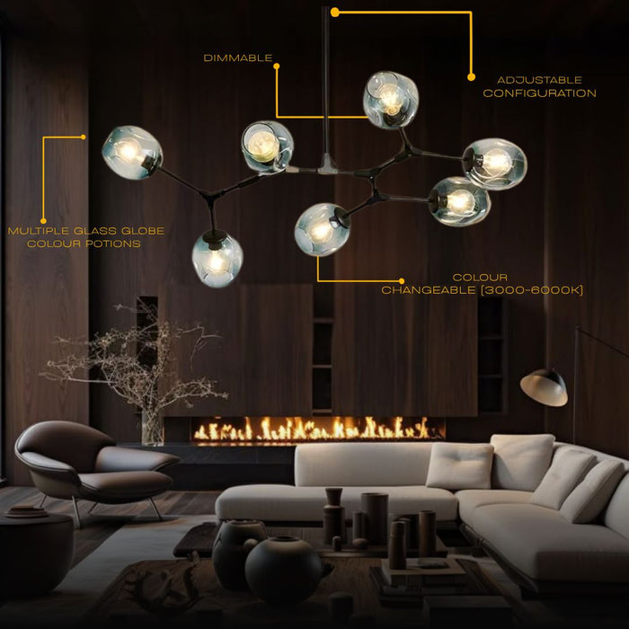 Freya Modern Glass Pendant Lamp | ZENDUCE