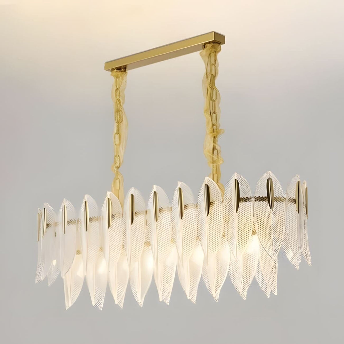 Crest | Luxury Feather Living Room/Dining Chandelier | Zenduce | ZENDUCE