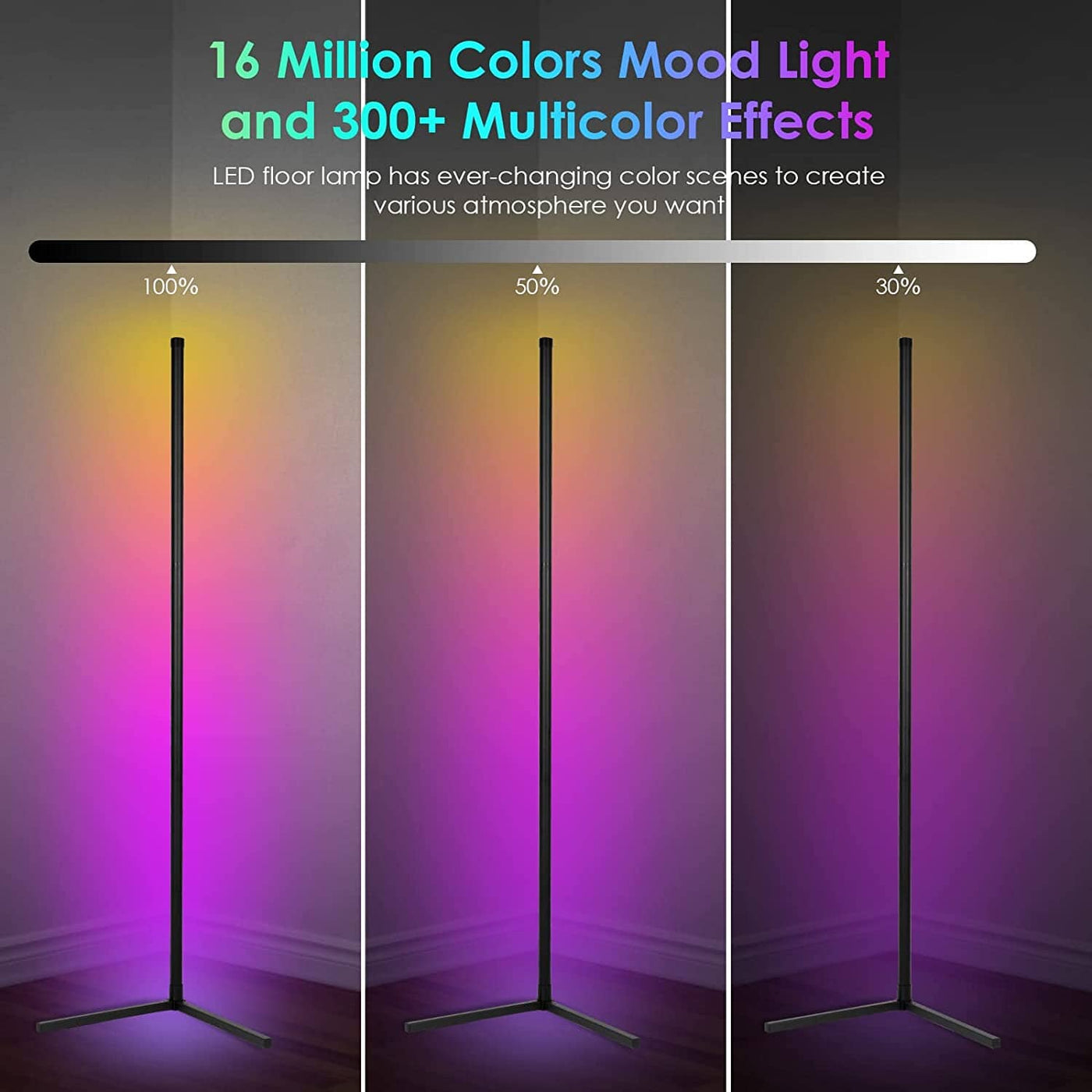 Aurora - RGB Color Changing Floor Corner lamp