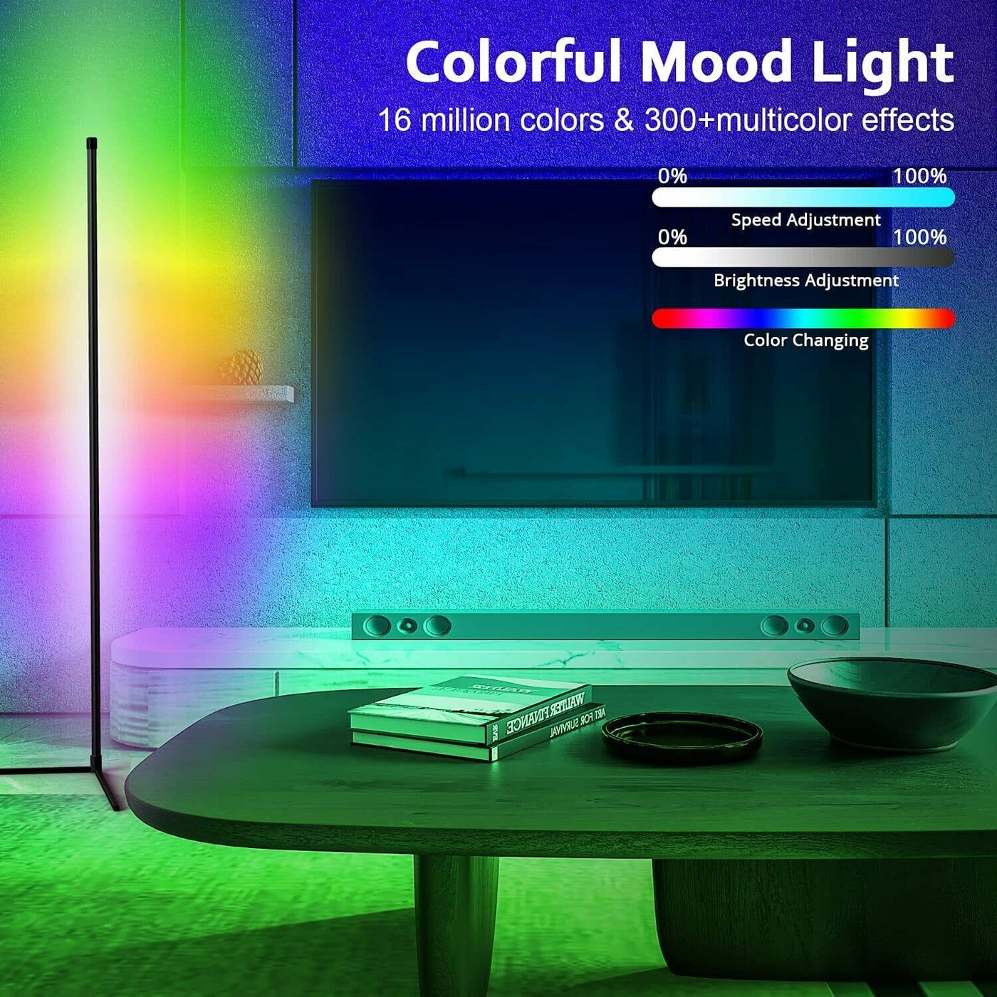 Aurora - RGB Color Changing Floor Corner lamp