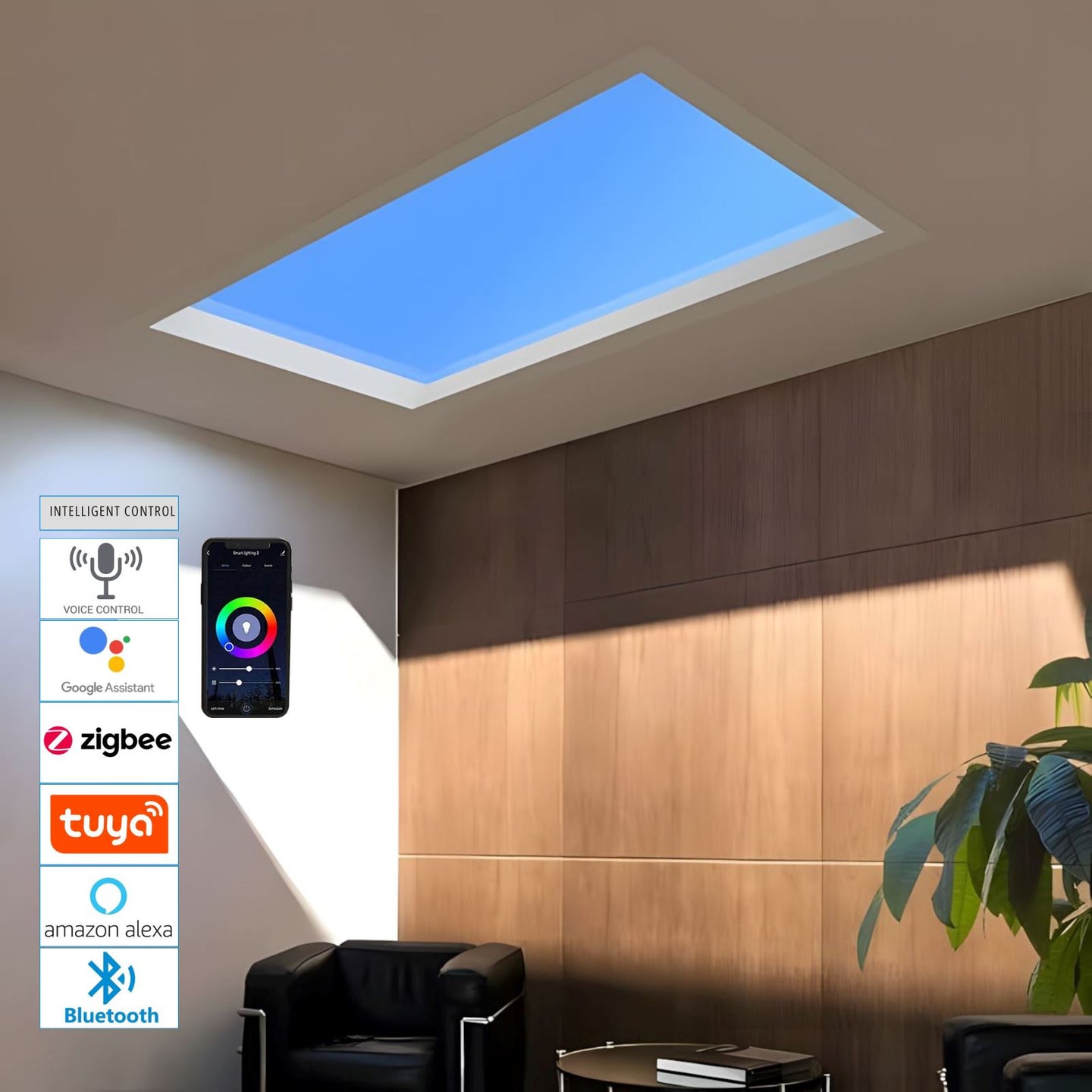 Azure - Artificial Indoor Color Changeable and Dimmable Skylight