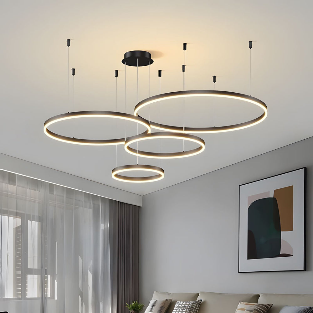 Circlets - Minimalist LED Ring Chandelier