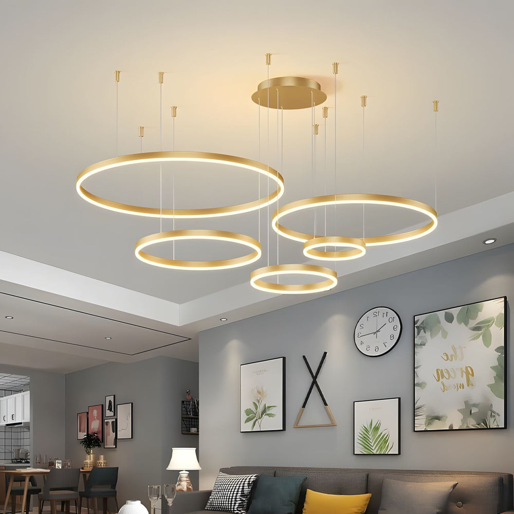 Circlets - Minimalist LED Ring Chandelier