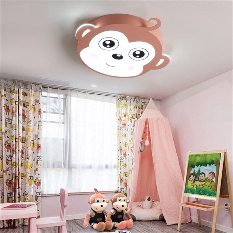 kids-monkey-ceiling-light-kids-room-decor-lights-kids-room-nursery ...